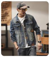 China Blue Daily Long Sleeve biker jacket wholesale Polyester 19% Urban Fashion Custom (JK530) for sale