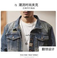 China Blue Daily Long Sleeve biker jacket wholesale Polyester 19% Urban Fashion Custom (JK530) for sale