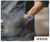 China Blue Embroidered Solid Color biker jacket wholesale Long Sleeve Polyester 19% Custom (JK538) for sale