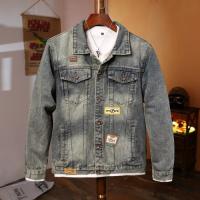 China Embroidered Embroidered Youth Trend Long Sleeve french workwear jacket wholesale Vintage Color Polyester 19% Custom (JK543) for sale