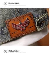 China Embroidered Embroidered Youth Trend Long Sleeve french workwear jacket wholesale Vintage Color Polyester 19% Custom (JK543) for sale