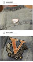 China Embroidered Embroidered Youth Trend Long Sleeve french workwear jacket wholesale Vintage Color Polyester 19% Custom (JK543) for sale