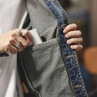 China Blue Blue Daily Long Sleeve biker jacket wholesale Polyester 19% Urban Fashion Custom (JK524) for sale