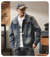 China Blue Blue Daily Long Sleeve biker jacket wholesale Polyester 19% Urban Fashion Custom (JK524) for sale
