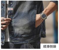 China Blue Blue Daily Long Sleeve biker jacket wholesale Polyester 19% Urban Fashion Custom (JK524) for sale