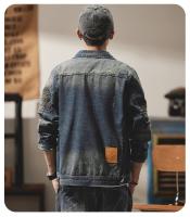 China Blue Blue Daily Long Sleeve biker jacket wholesale Polyester 19% Urban Fashion Custom (JK524) for sale