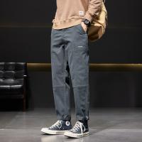China Daily Mid Waist Solid Color cargo pants wholesale price Urban Fashion Khaki Dark Grey Custom (HY609) for sale