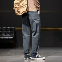 China Daily Mid Waist Solid Color cargo pants wholesale price Urban Fashion Khaki Dark Grey Custom (HY609) for sale
