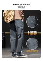 China Daily Mid Waist Solid Color cargo pants wholesale price Urban Fashion Khaki Dark Grey Custom (HY609) for sale