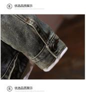 China Embroidered Daily Embroidered Long Sleeve biker jacket wholesale Vintage Color Polyester 19% Custom (JK532) for sale
