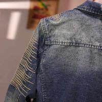 China Blue Daily Youth Trend biker jacket wholesale Long Sleeve Polyester 19% Custom (JK524) for sale