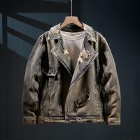 China Fabric Hem Solid Color Youth Trend french workwear jacket wholesale Long Sleeve Vintage Color Custom (JK711) for sale