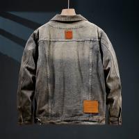 China Fabric Hem Solid Color Youth Trend french workwear jacket wholesale Long Sleeve Vintage Color Custom (JK711) for sale