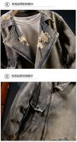 China Fabric Hem Solid Color Youth Trend french workwear jacket wholesale Long Sleeve Vintage Color Custom (JK711) for sale