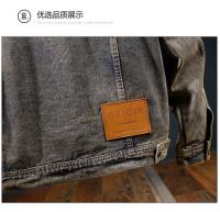 China Fabric Hem Solid Color Youth Trend french workwear jacket wholesale Long Sleeve Vintage Color Custom (JK711) for sale