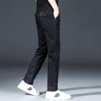 China Straight Pant Black Daily Mid Waist dress pants wholesale price Solid Color Regular Custom (P348) for sale