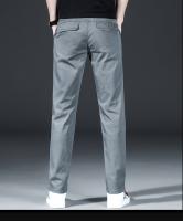 China Straight Pant Black Daily Mid Waist dress pants wholesale price Solid Color Regular Custom (P348) for sale