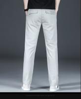 China Straight Pant Black Daily Mid Waist dress pants wholesale price Solid Color Regular Custom (P348) for sale
