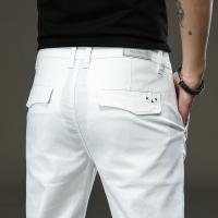 China Solid Color Daily Mid Waist Solid Color dress pants wholesale price Dark Grey Off White Regular Custom (P352) for sale