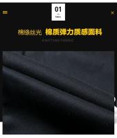China Solid Color Daily Mid Waist Solid Color dress pants wholesale price Dark Grey Off White Regular Custom (P352) for sale