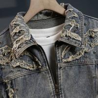 China Raw Edge Solid Color Youth Trend french workwear jacket wholesale Long Sleeve Polyester 19% Custom (JK707) for sale