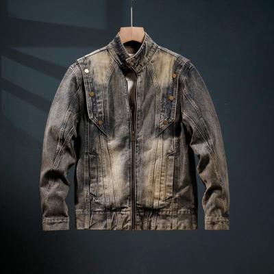 China Youth Trend Long Sleeve Vintage Color french workwear jacket wholesale Polyester 19% Zipper Custom (JK709) for sale