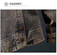 China Youth Trend Long Sleeve Vintage Color french workwear jacket wholesale Polyester 19% Zipper Custom (JK709) for sale