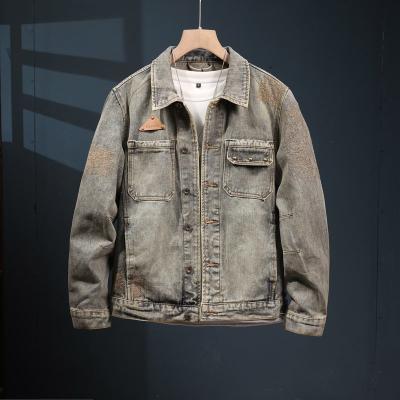 China Embroidered Solid Color Youth Trend french workwear jacket wholesale Long Sleeve Vintage Color Custom (JK599) for sale