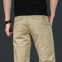 China Daily Black Khaki Solid Color dress pants wholesale price Straight Pant Urban Fashion Custom (P351) for sale
