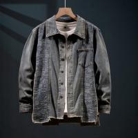 China Blue Daily Long Sleeve mens denim jacket wholesale Urban Fashion Spring/Autumn Custom (CS012) for sale