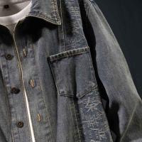 China Blue Daily Long Sleeve mens denim jacket wholesale Urban Fashion Spring/Autumn Custom (CS012) for sale