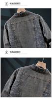 China Blue Daily Long Sleeve mens denim jacket wholesale Urban Fashion Spring/Autumn Custom (CS012) for sale