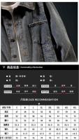 China Blue Daily Long Sleeve mens denim jacket wholesale Urban Fashion Spring/Autumn Custom (CS012) for sale