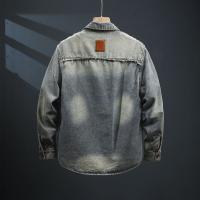 China Basic Solid Color Long Sleeve french workwear jacket wholesale Vintage Color Regular Custom (CS010) for sale