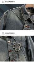 China Basic Solid Color Long Sleeve french workwear jacket wholesale Vintage Color Regular Custom (CS010) for sale