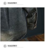 China Basic Solid Color Long Sleeve french workwear jacket wholesale Vintage Color Regular Custom (CS010) for sale
