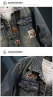 China Single Breasted Fabric Hem Youth Trend Long Sleeve french workwear jacket wholesale Vintage Color Polyester 19% Custom (JK563) for sale
