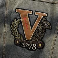 China Fabric Hem Embroidered Solid Color biker jacket wholesale Youth Trend Long Sleeve Custom (JK543) for sale