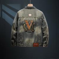 China Fabric Hem Embroidered Solid Color biker jacket wholesale Youth Trend Long Sleeve Custom (JK543) for sale