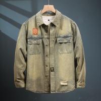 China Long Sleeve Vintage Color Urban Fashion french workwear jacket wholesale Loose Fit Single Breasted Custom (CS006) for sale