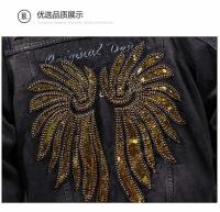 China Black Autumn Fabric Hem french workwear jacket wholesale Embroidered Youth Trend Custom (JK540) for sale