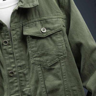 China Brown Army Green Daily Cotton 100% Solid Color french workwear jacket wholesale Long Sleeve Urban Fashion Custom (JK556) for sale