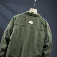 China Brown Army Green Daily Cotton 100% Solid Color french workwear jacket wholesale Long Sleeve Urban Fashion Custom (JK556) for sale