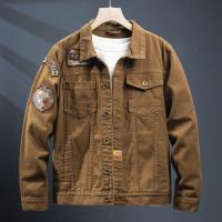 China Brown Army Green Daily Cotton 100% Solid Color french workwear jacket wholesale Long Sleeve Urban Fashion Custom (JK556) for sale