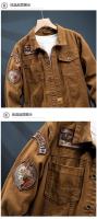 China Brown Army Green Daily Cotton 100% Solid Color french workwear jacket wholesale Long Sleeve Urban Fashion Custom (JK556) for sale