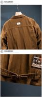 China Brown Army Green Daily Cotton 100% Solid Color french workwear jacket wholesale Long Sleeve Urban Fashion Custom (JK556) for sale