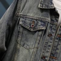 China Fabric Hem Fabric Hem Long Sleeve Vintage Color french workwear jacket wholesale Polyester 19% Urban Fashion Custom (JK536) for sale