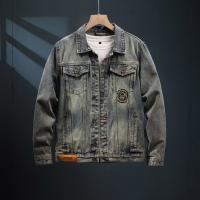 China Fabric Hem Fabric Hem Long Sleeve Vintage Color french workwear jacket wholesale Polyester 19% Urban Fashion Custom (JK536) for sale