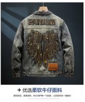 China Fabric Hem Fabric Hem Long Sleeve Vintage Color french workwear jacket wholesale Polyester 19% Urban Fashion Custom (JK536) for sale