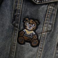 China Fabric Hem Embroidered Youth Trend biker jacket wholesale Long Sleeve Vintage Color Custom (JK532) for sale